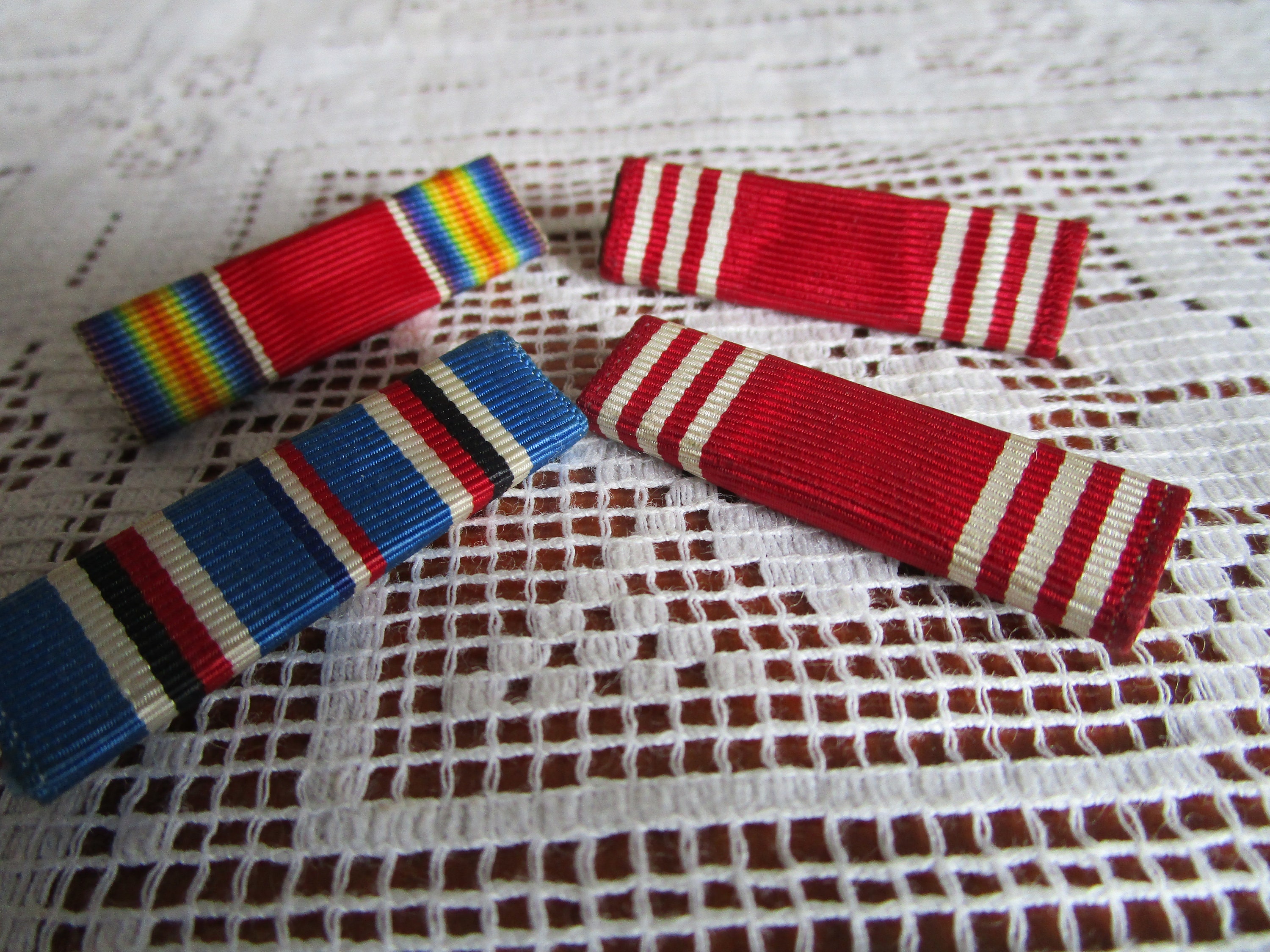 Army Officer Bar Pins, Lot of 4 Vintage Commendation Uniform, WWII Era ...