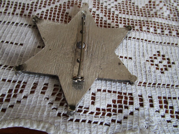 1960s Wells Fargo Agent star pin badge. 2 plus inches… - Gem