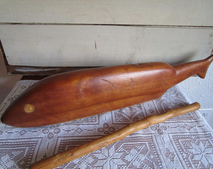 Pate Log Slit Drum From Samoan Islands, Polynesia. Tonga Tahiti Hand ...