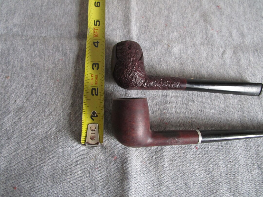 Brair and Bruyere Wood Pipes W Black Bakelite Mouthpieces. Used ...