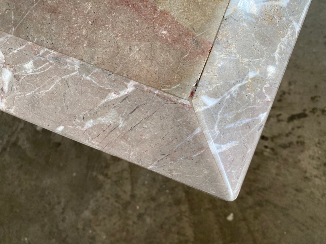 Vintage Cantoni Marble Coffee Table MCM Postmodern Minimalist Art Deco ...