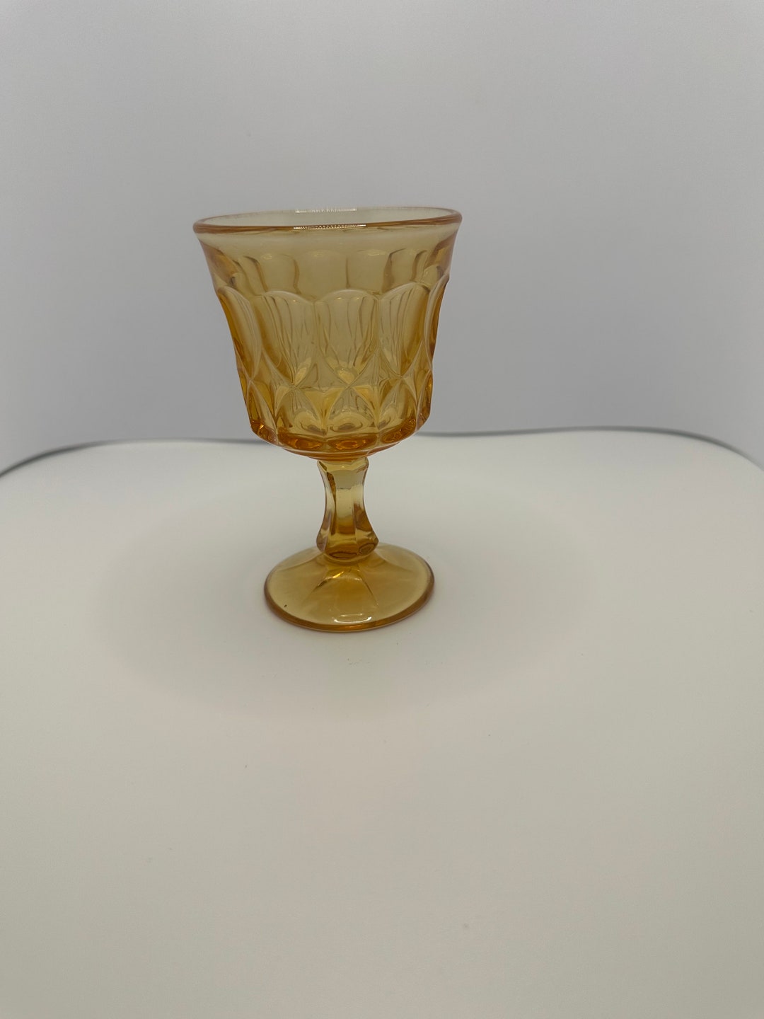 Vintage Amber Glass Noritake Crystal Perspective Pattern Wine Goblet - Etsy
