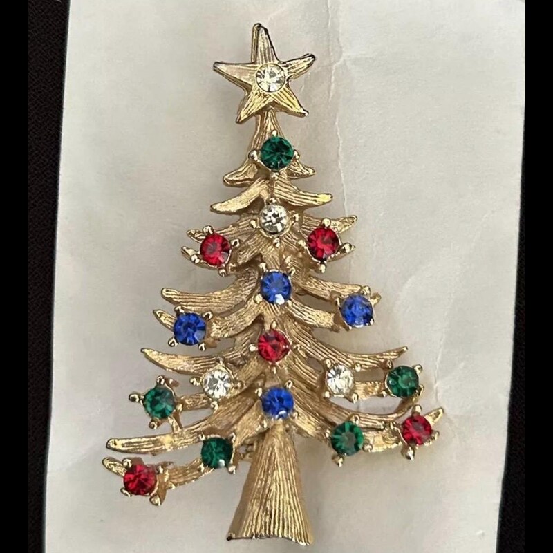 Christmas Tree Brooch - Etsy