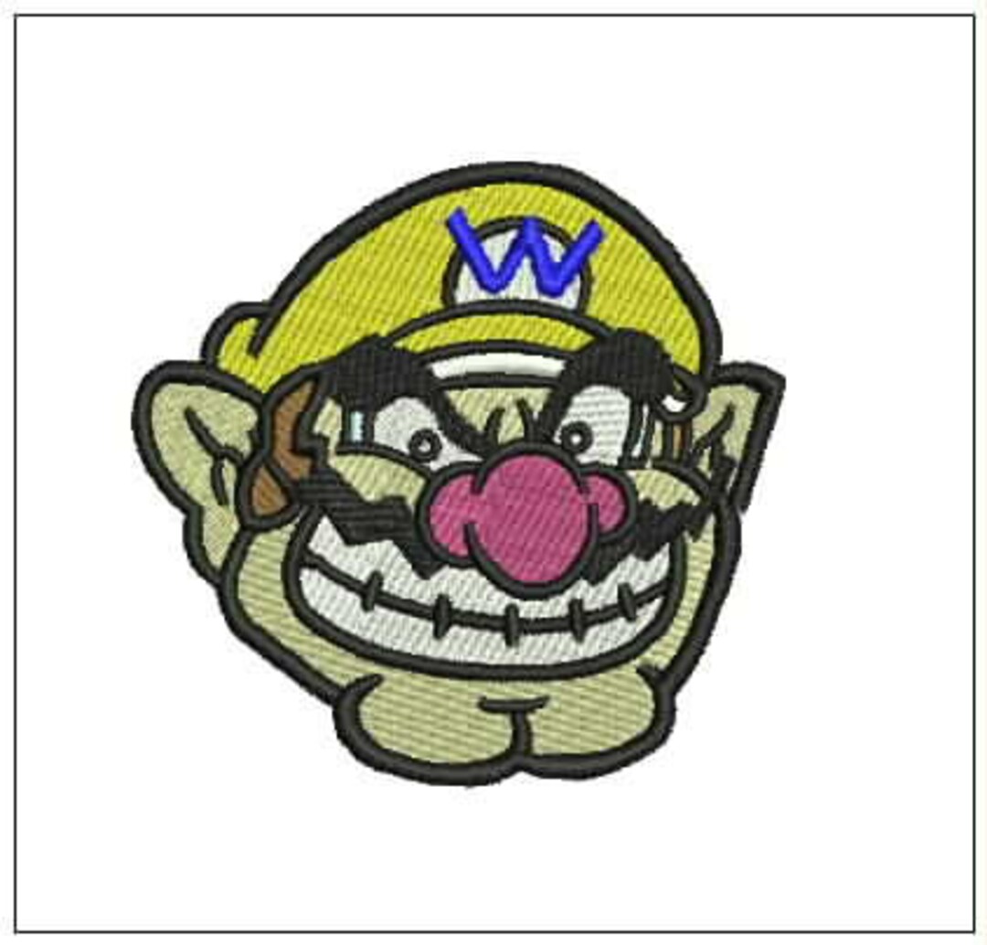 Wario Embroidery Design - Etsy