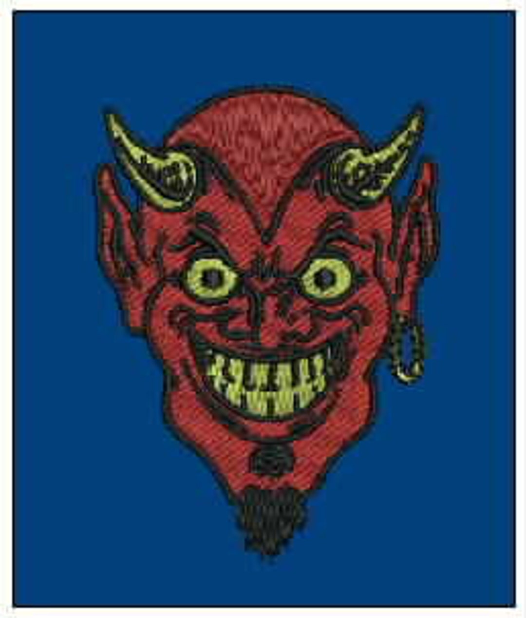 Devil Embroidery Design - Etsy