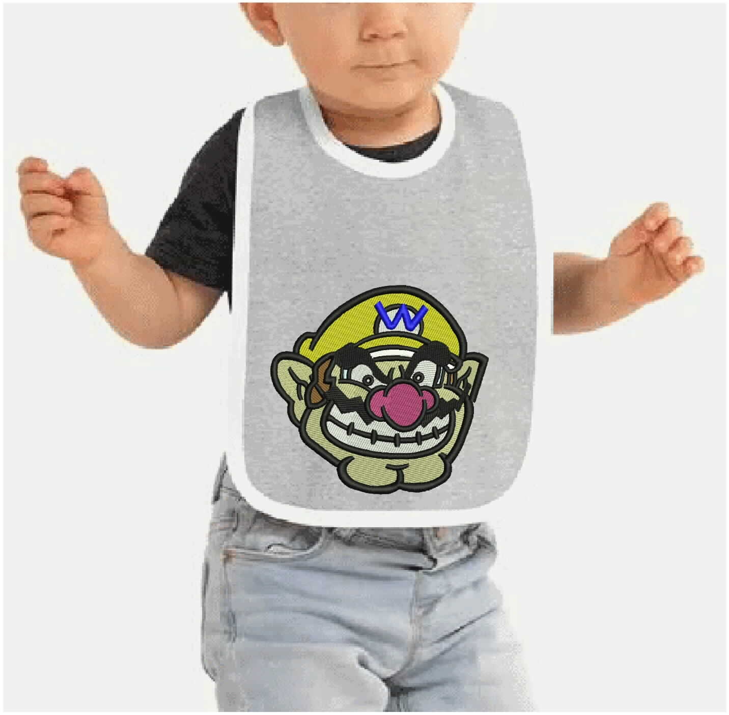 Wario Embroidery Design - Etsy