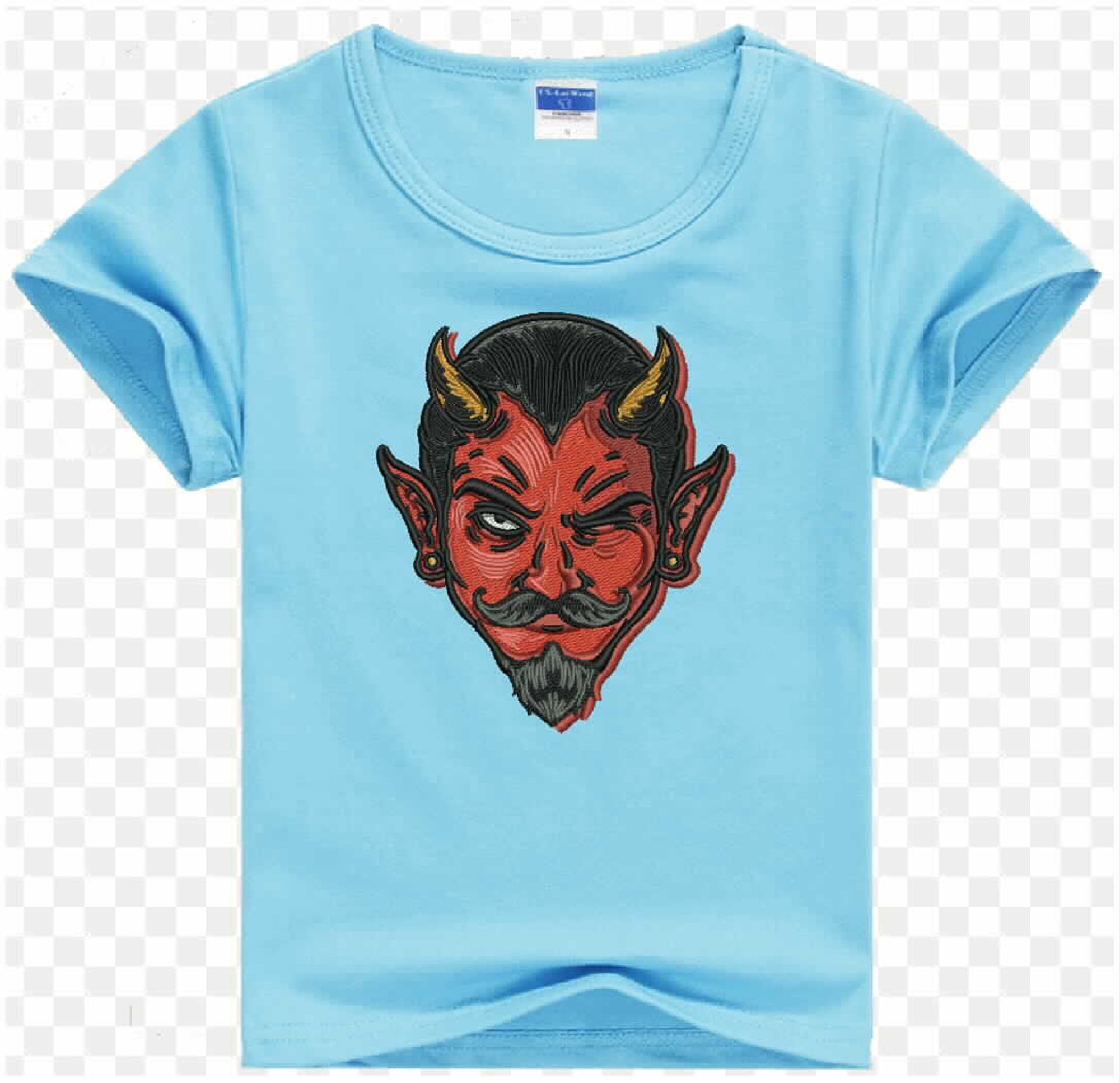 Devil Embroidery Design for Halloween - Etsy