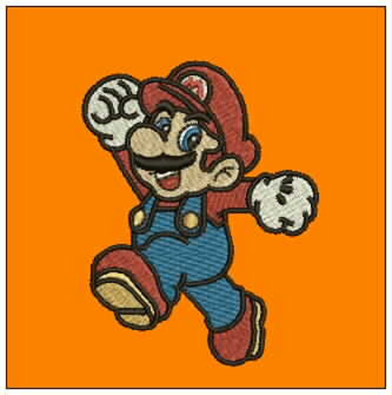 Mario Embroidery Design - Etsy