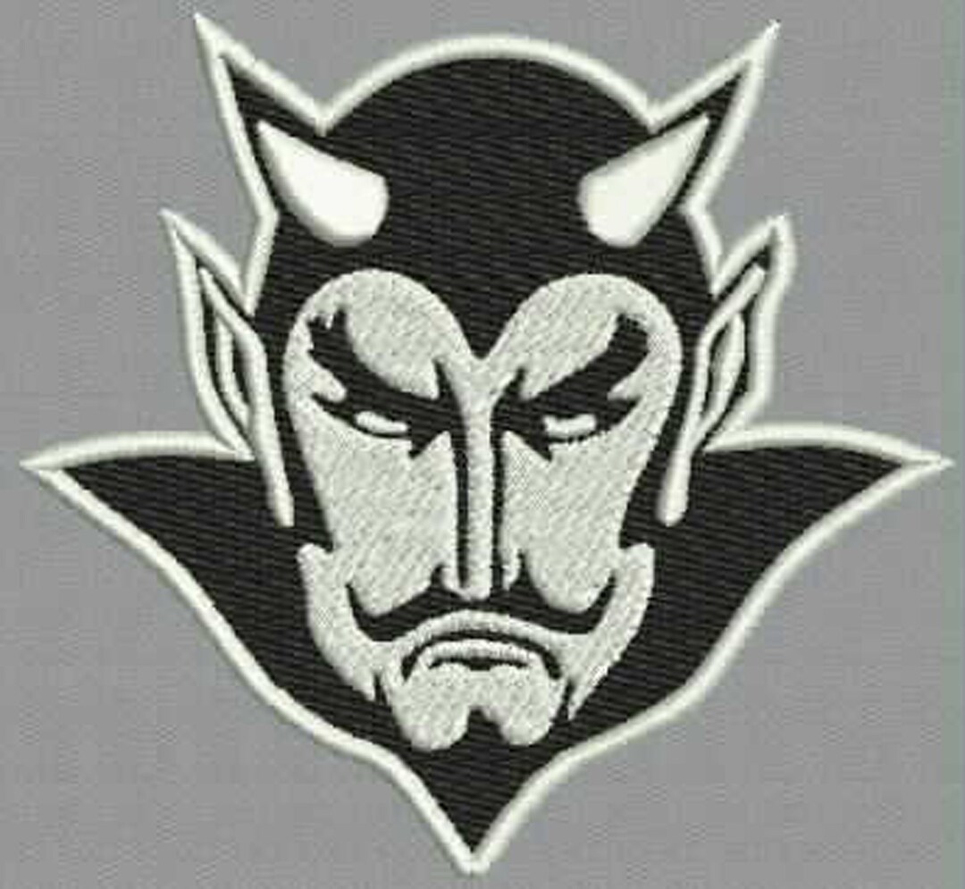 Devil Embroidery Design - Etsy