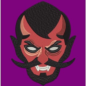 Skull Devil Embroidery Design - Etsy