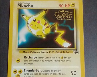 Pikachu Promo Card - Etsy