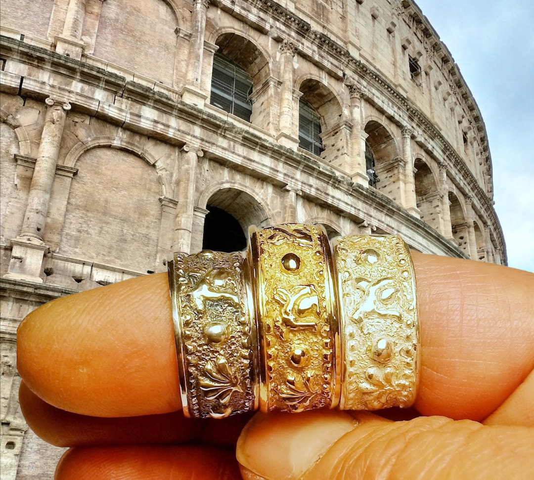 Ancient Etruscan Greek Roman Style Ring Decorated With Palmettes - Etsy