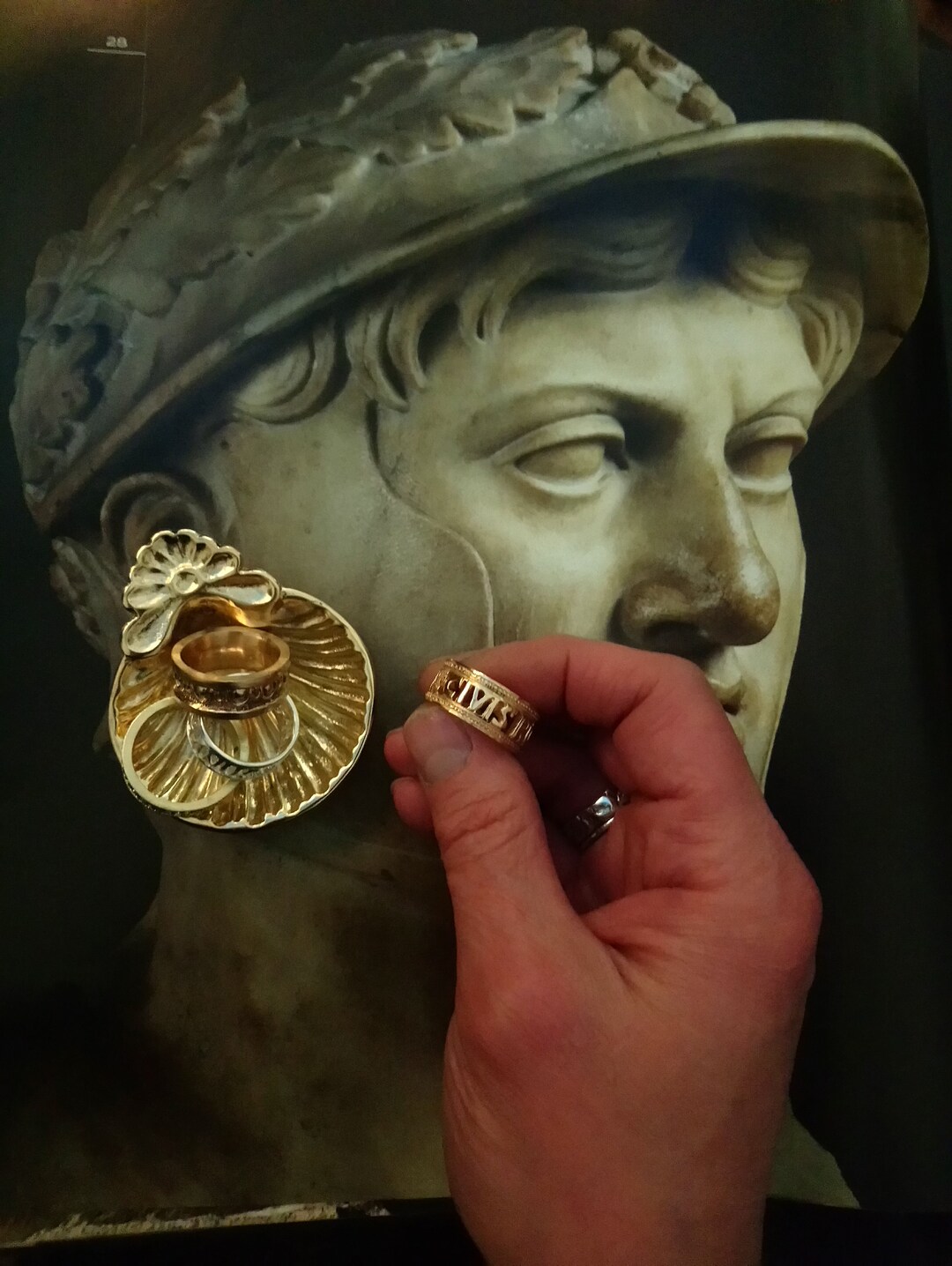 Bronze Ring "civis Romanus Sum" in Latin Meaning "i Am a Roman Citizen ...