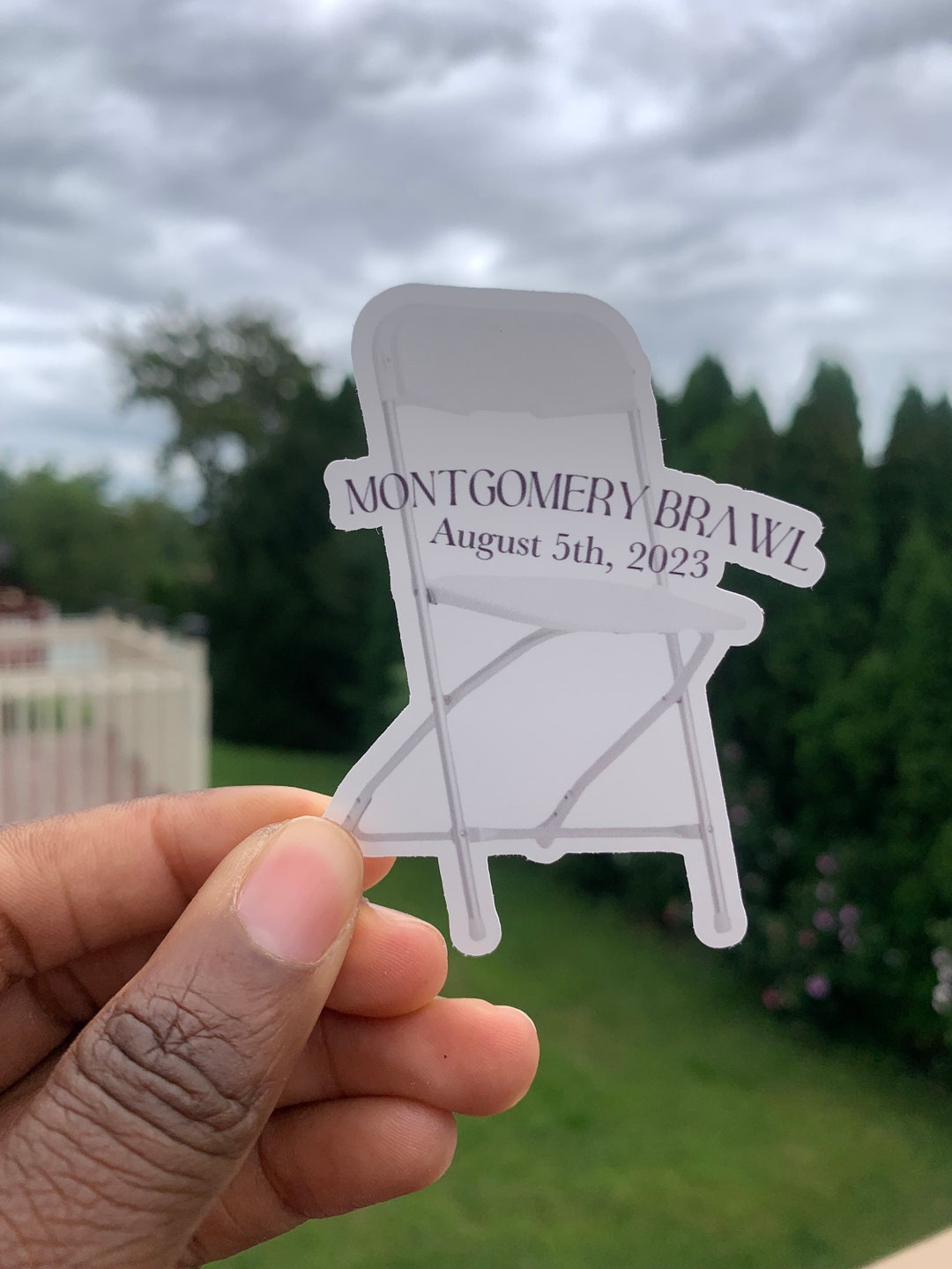 Montgomery Brawl Chair Sticker, Alabama Slamma Sticker - Etsy