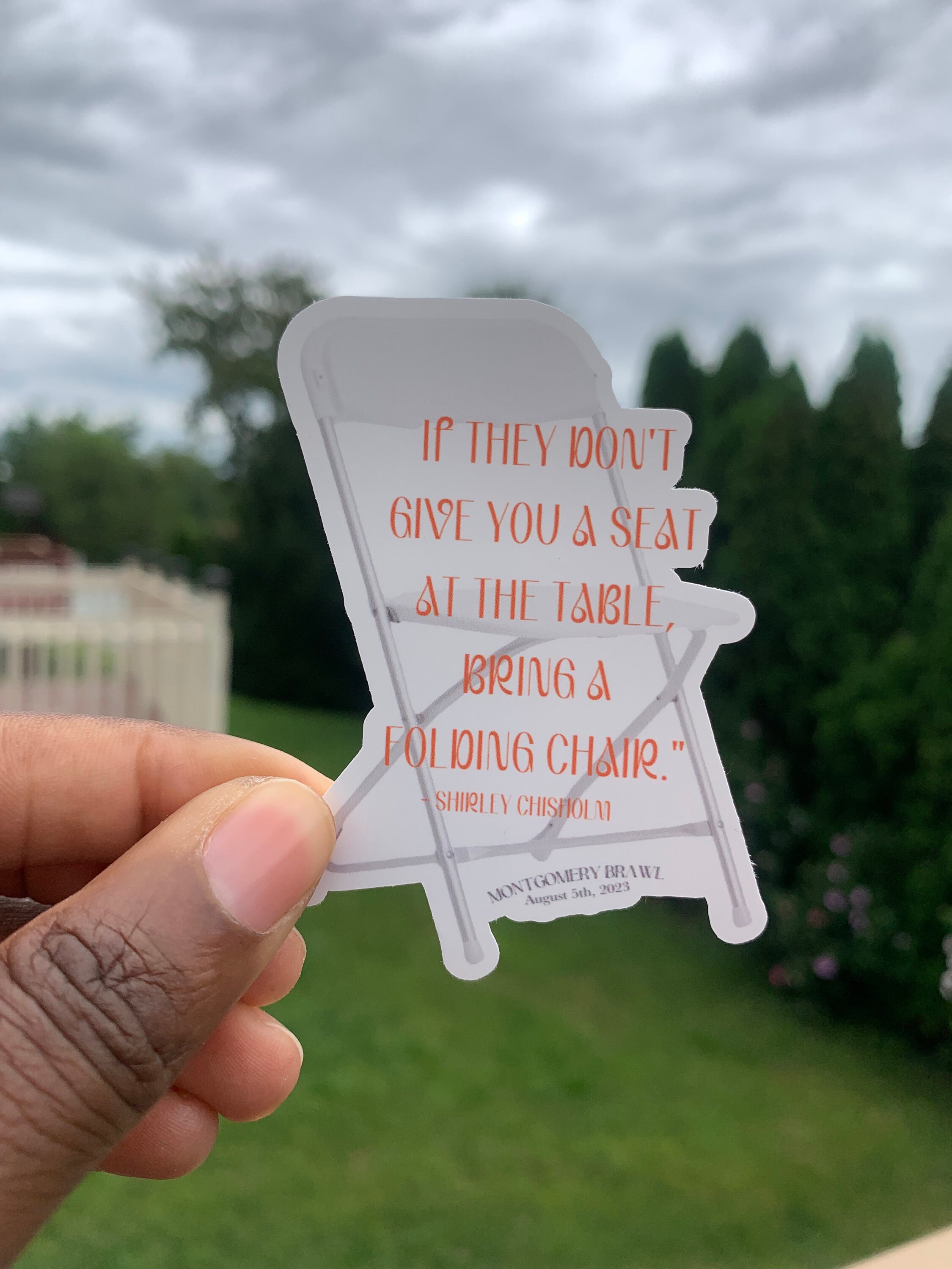 Montgomery Brawl Chair Sticker, Alabama Slamma Sticker - Etsy