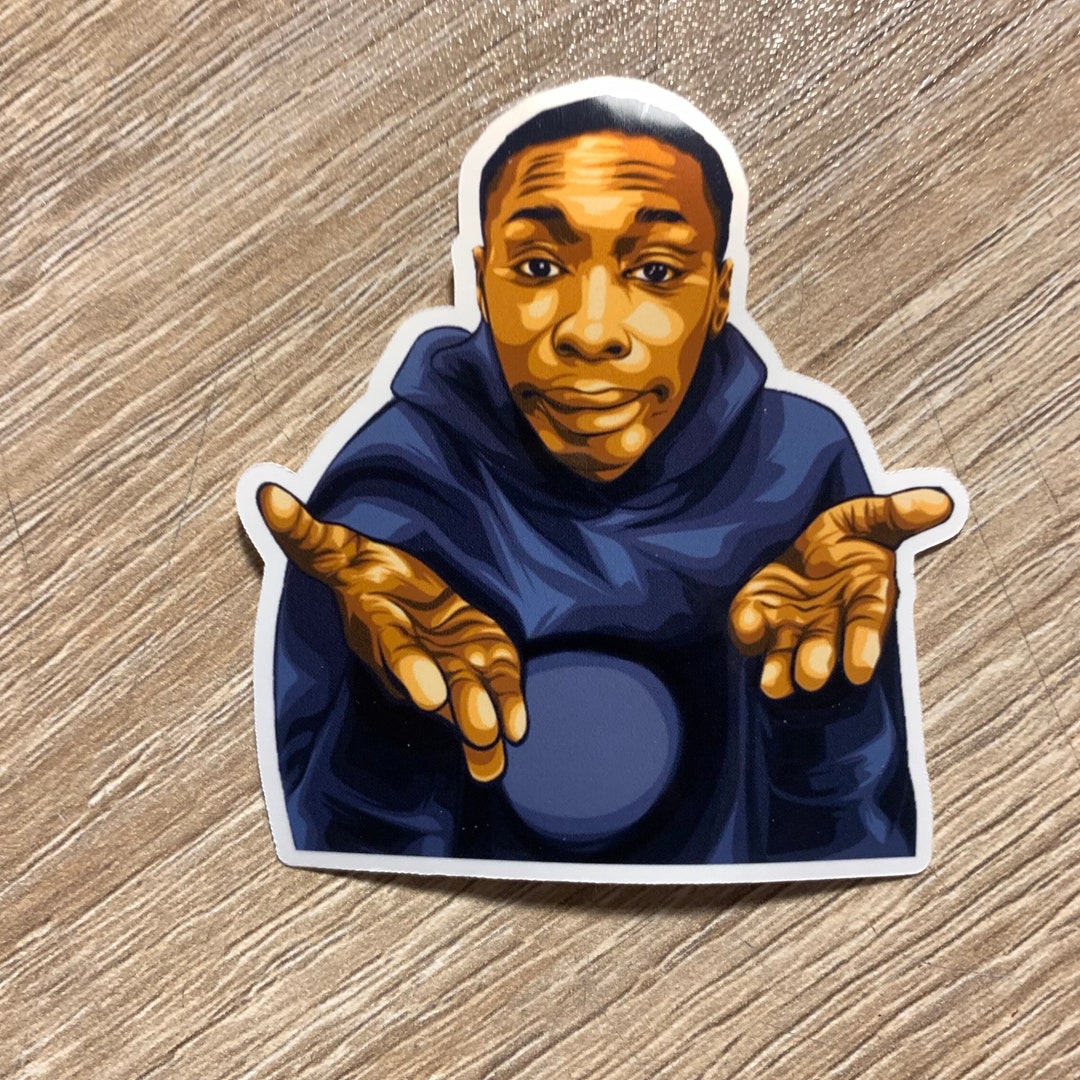 Khaby Lame Sticker, Funny Sticker, Meme Sticker - Etsy