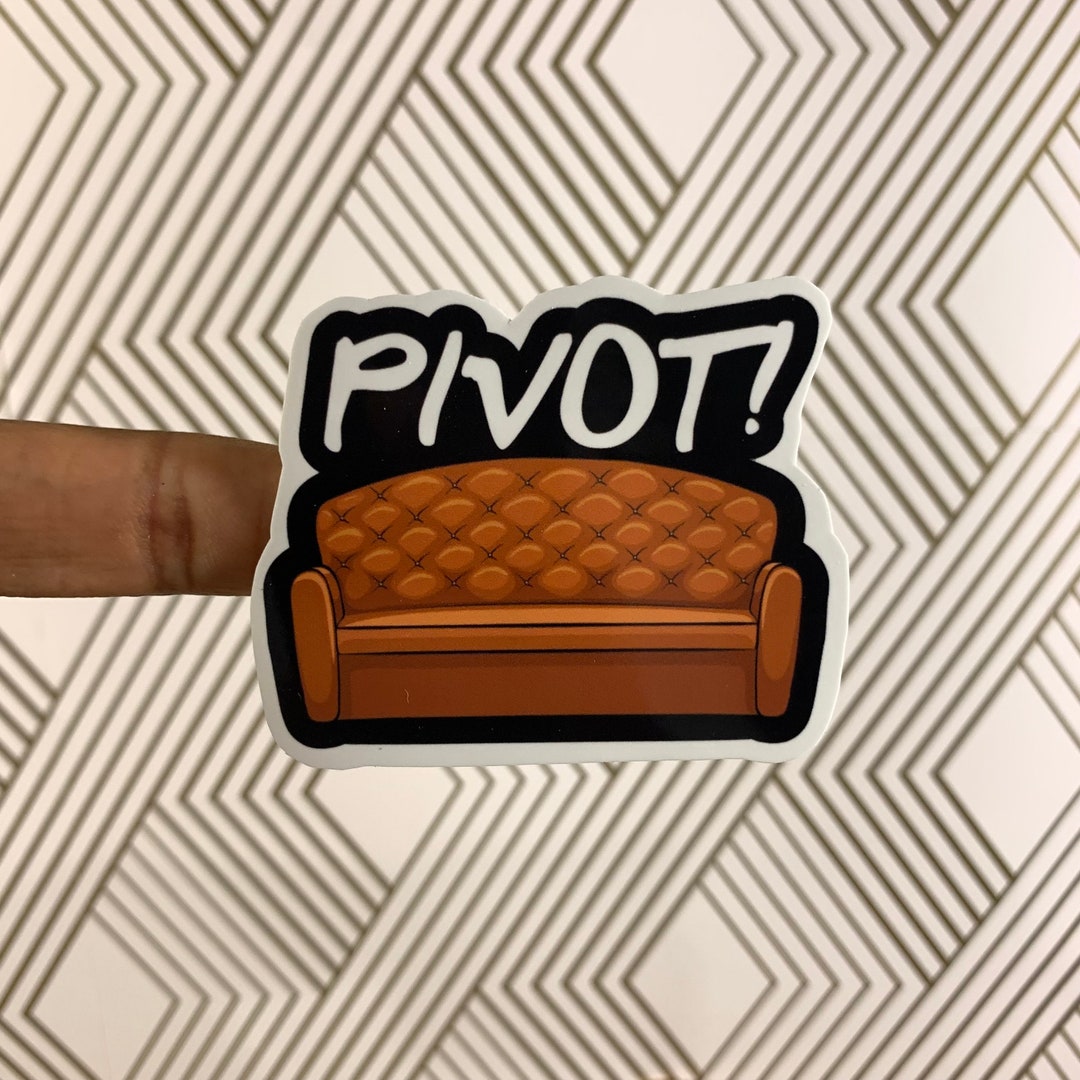 Friends Tv Show Sticker, Pivot, 90s Tv, Waterproof Sticker, Laptop ...