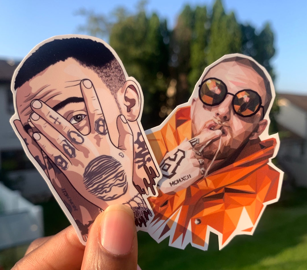 Mac Miller Sticker, , Water Bottle Sticker, Laptop Decal, Vinyl - Etsy