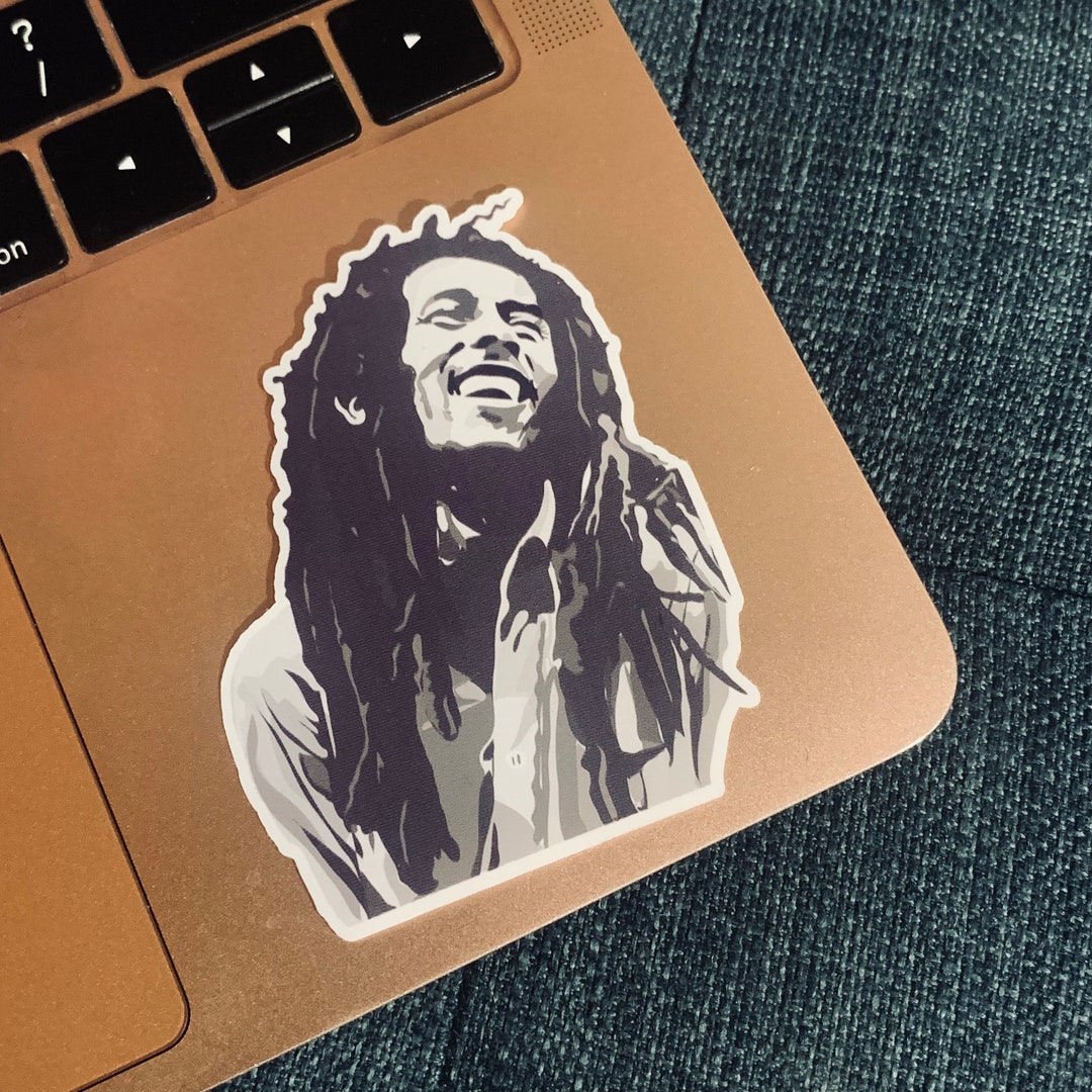 Bob Marley Sticker, Rasta Sticker, Reggae Sticker, Laptop Decal - Etsy