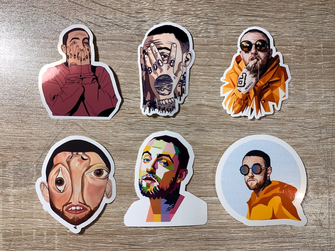 Mac Miller Sticker, , Water Bottle Sticker, Laptop Decal, Vinyl - Etsy