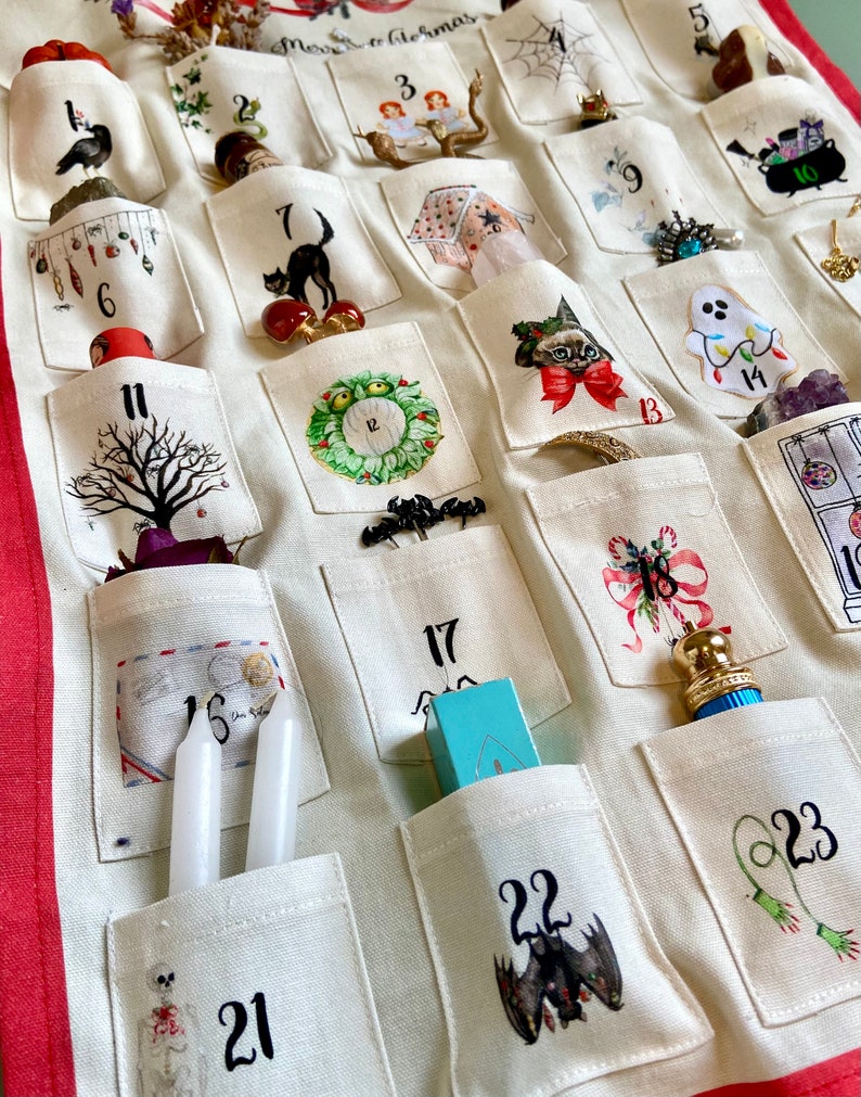 Large Witchmas Advent Calendar Spooky Christmas - Etsy