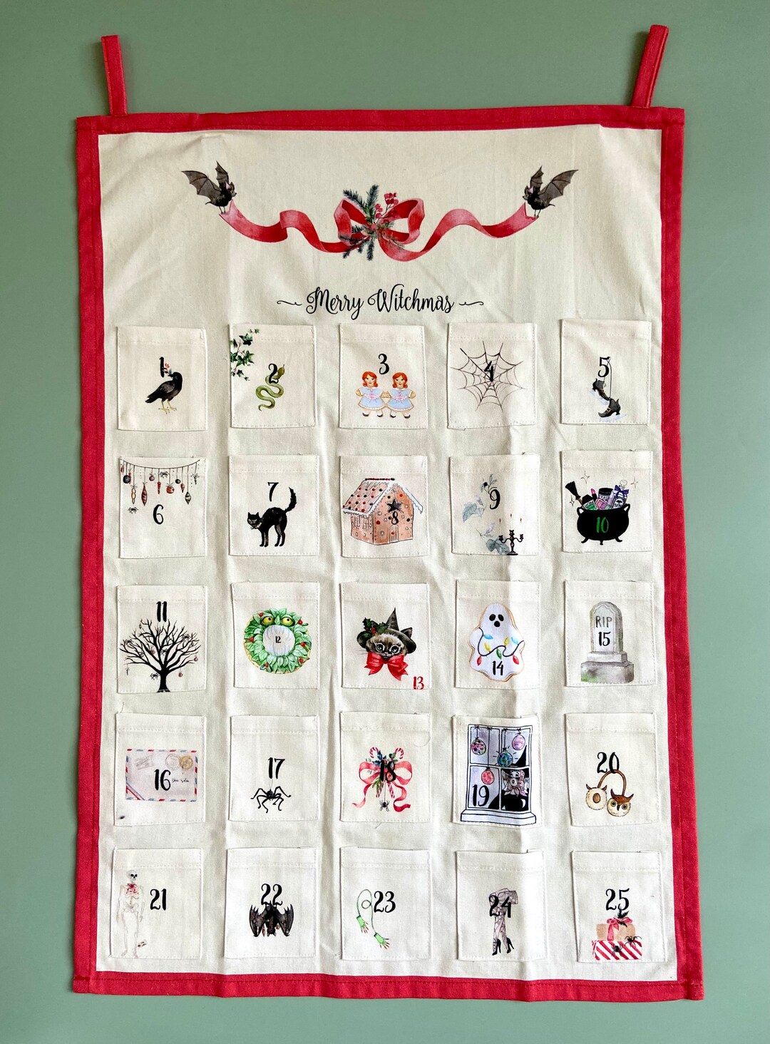 Large Witchmas Advent Calendar Spooky Christmas - Etsy