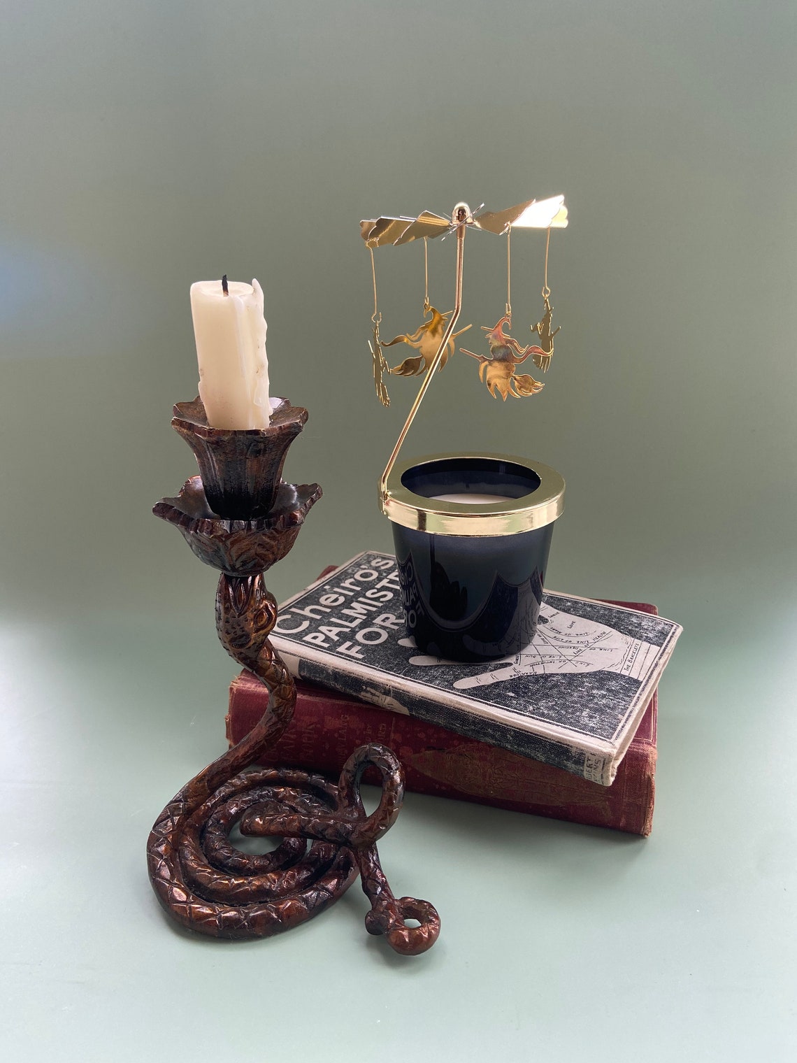 Flying Witch Candle Carousel Topper - Etsy