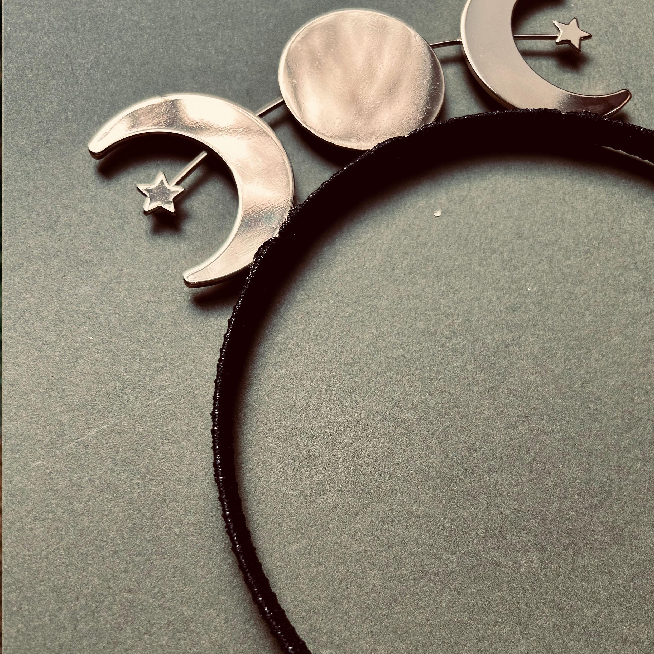 Phases of the Moon Tiara Headband Winter Solstice - Etsy