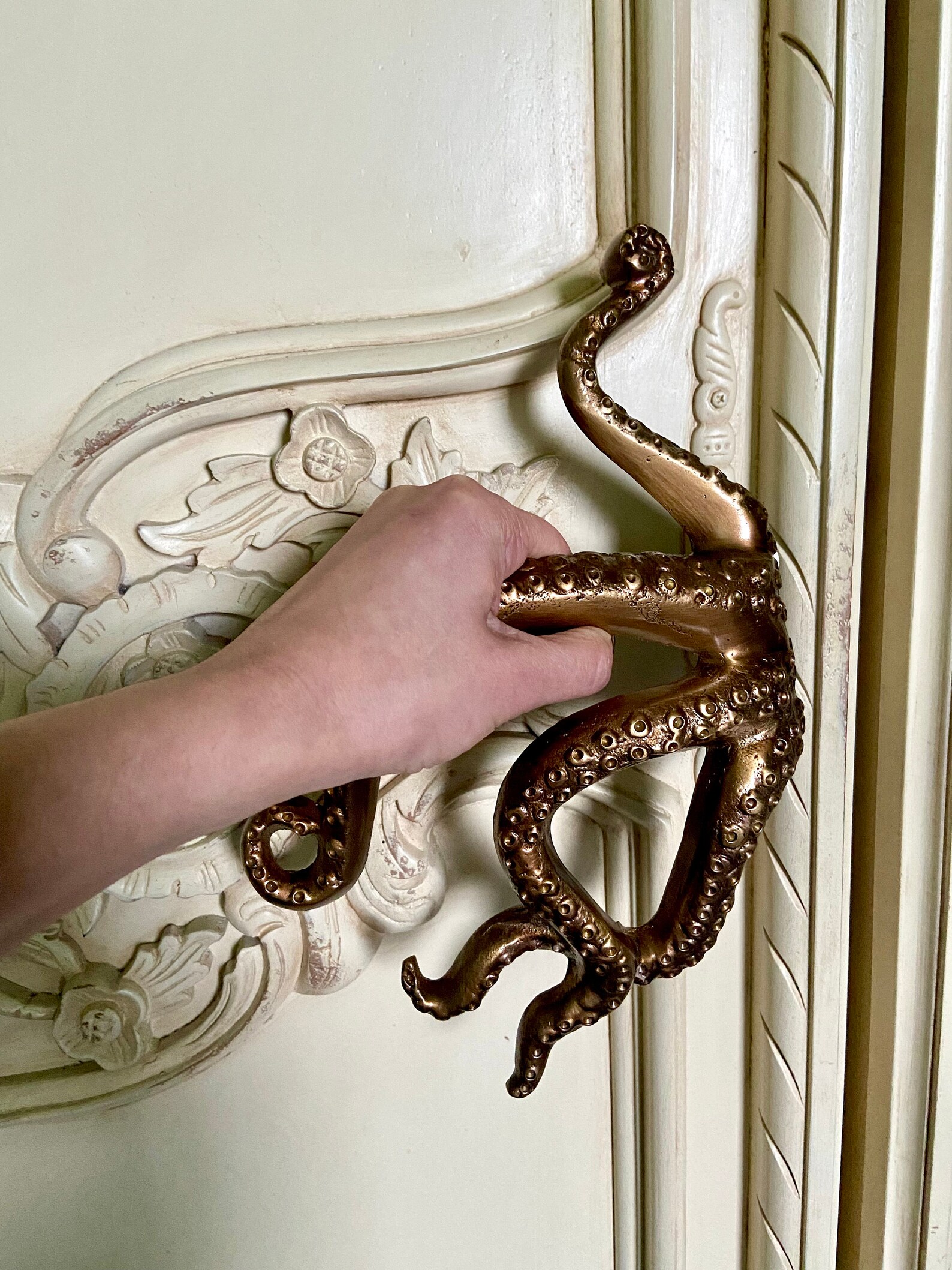 Solid Brass Octopus Squid Tentacle Door Handles - Etsy