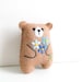 Mini Bear Miniature Teddy Bear Little Fuzzy Bear Dollhouse Teddy Tiny ...