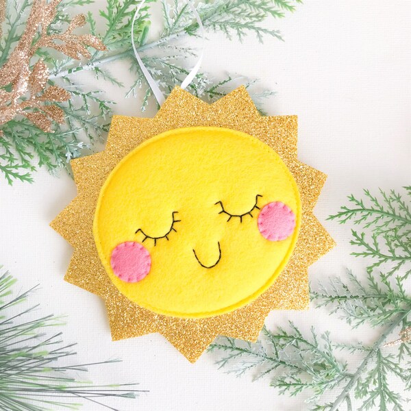 Felt Sun - Etsy