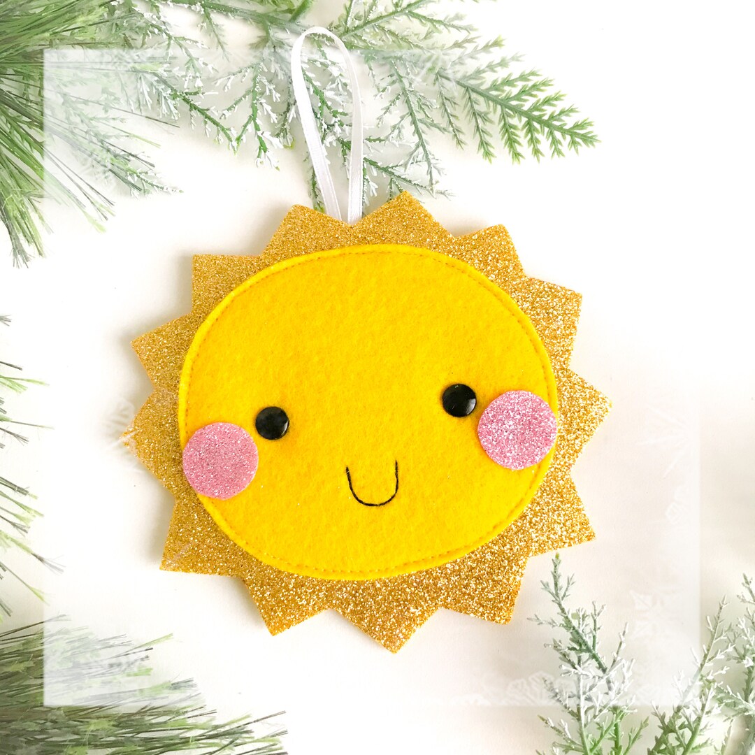 Sun Ornament, Christmas Tree Decor, Nursery Wall Hanging, Space ...