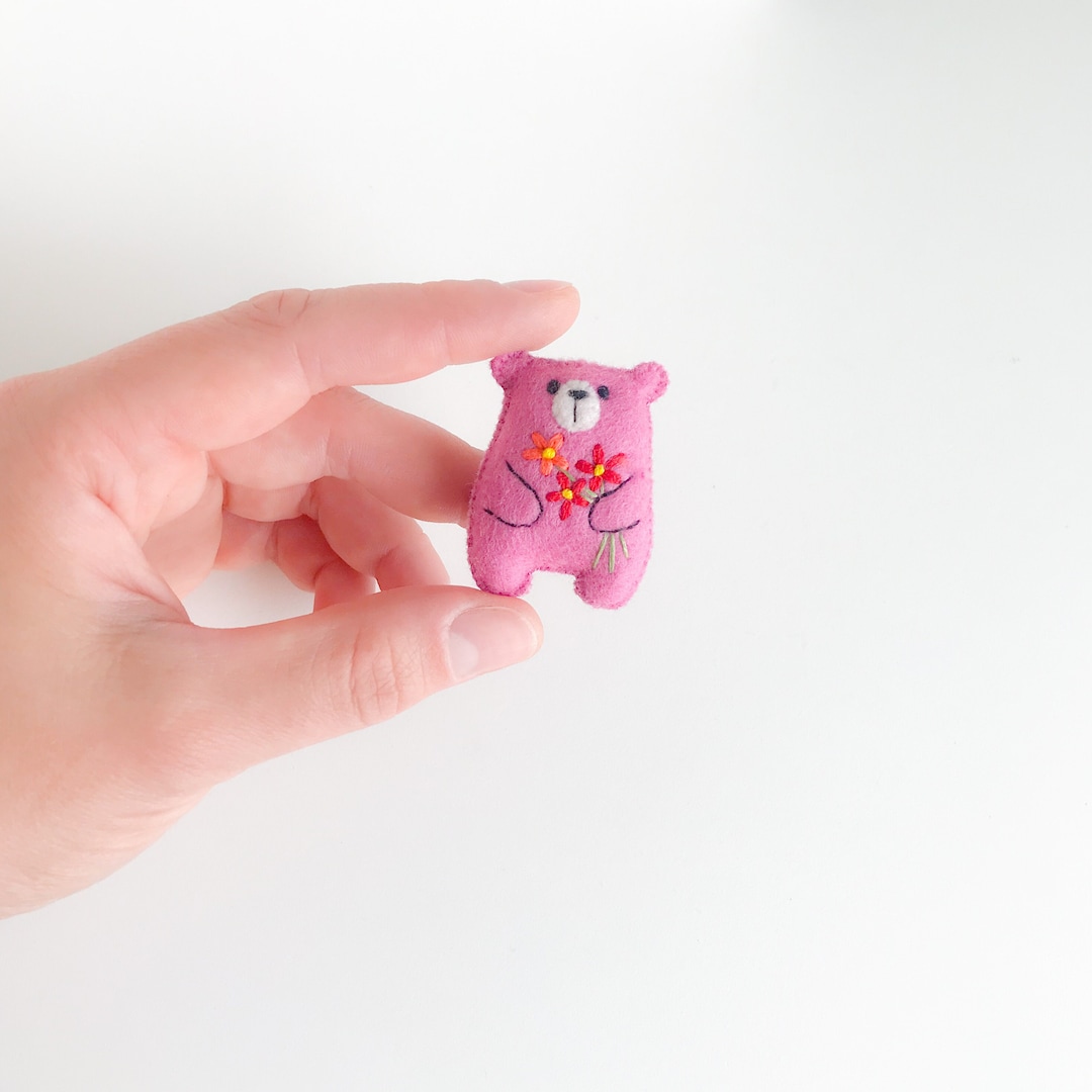 Small Teddy Bear Tiny Teddy Bear Pink Teddy Pocket Bear Hug Small Bear ...