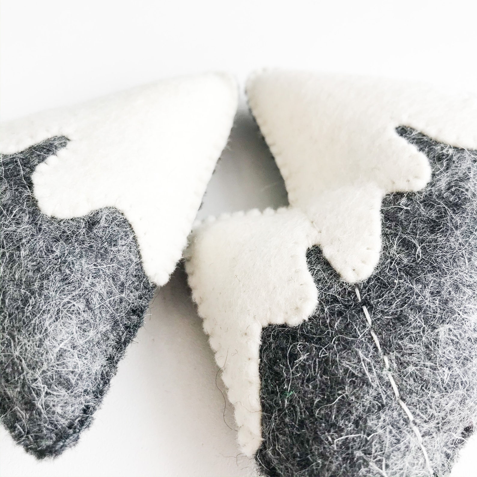 Felt mountains PDF sewing pattern felt ornaments templates | Etsy