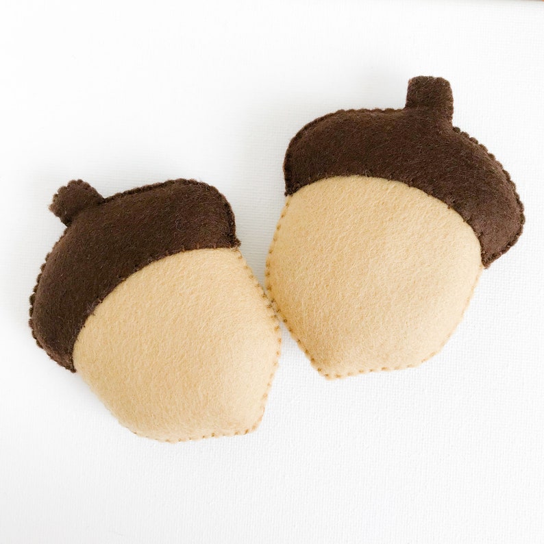 Fall Leaves and Acorns PDF Template Pattern Autumn Felt - Etsy