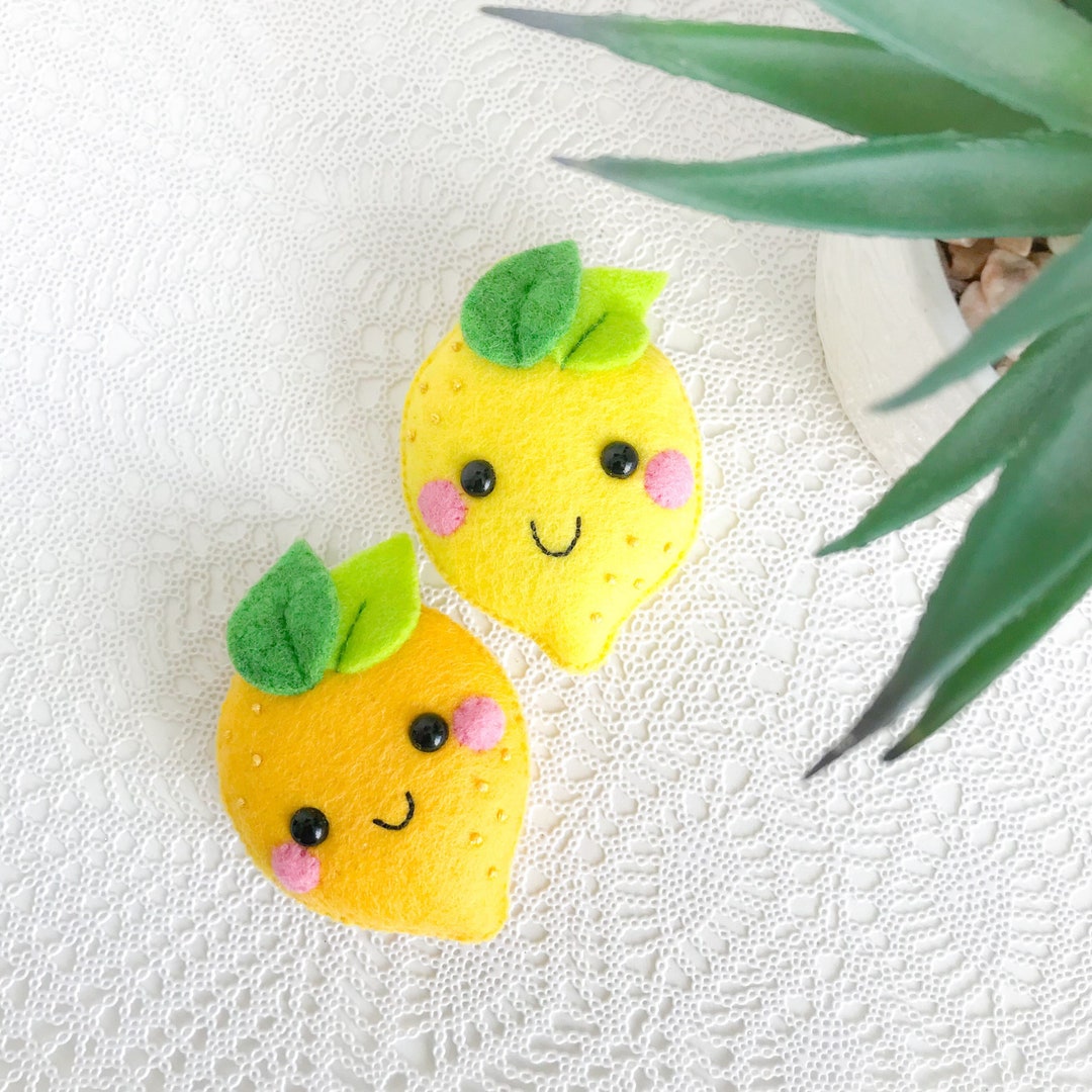 Lemon Plush Pocket Hug Stuffed Fruit, Positive Lemon , Personalized ...