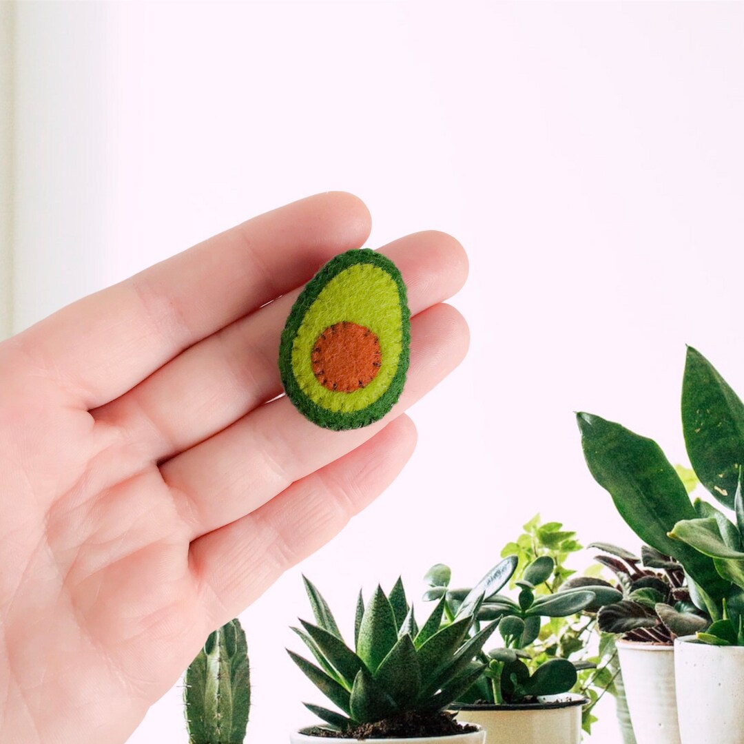 Miniature Avocado Tiny Ornament Felt Avocado Plushie Funny - Etsy