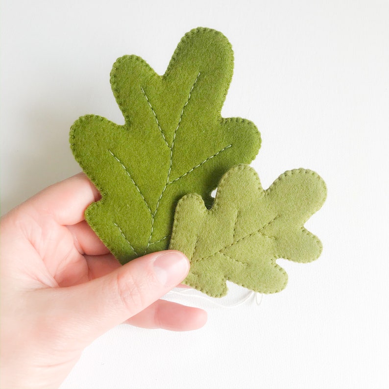 Fall Leaves and Acorns PDF Template Pattern Autumn Felt - Etsy