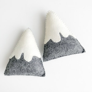 Felt Mountains PDF Sewing Pattern Felt Ornaments Templates, Snowy ...