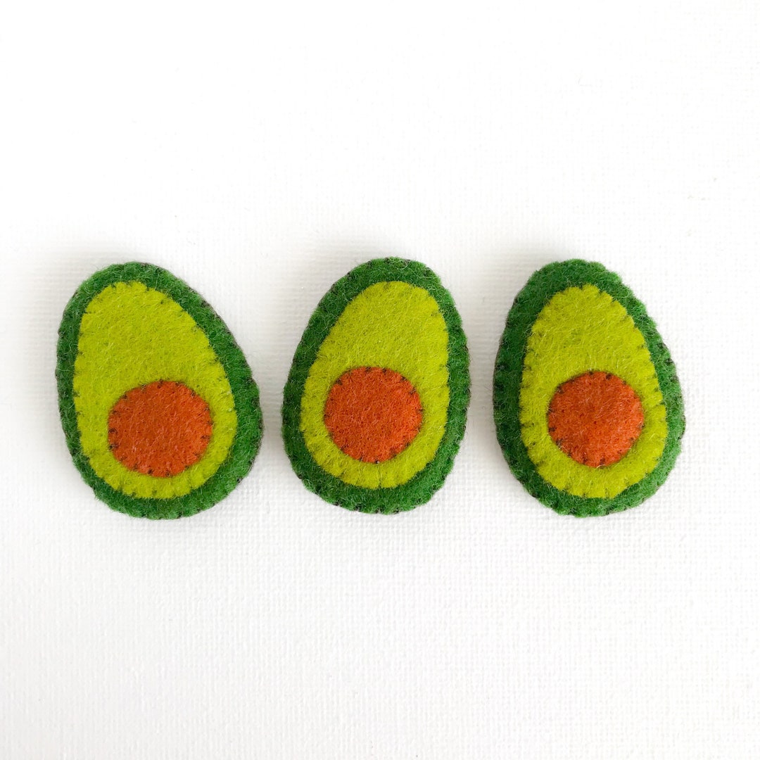 Miniature Avocado Tiny Ornament Felt Avocado Plushie Funny Gift Pocket ...