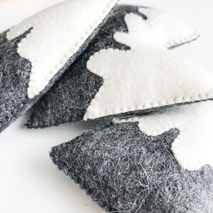 Felt Mountains PDF Sewing Pattern Felt Ornaments Templates, Snowy ...