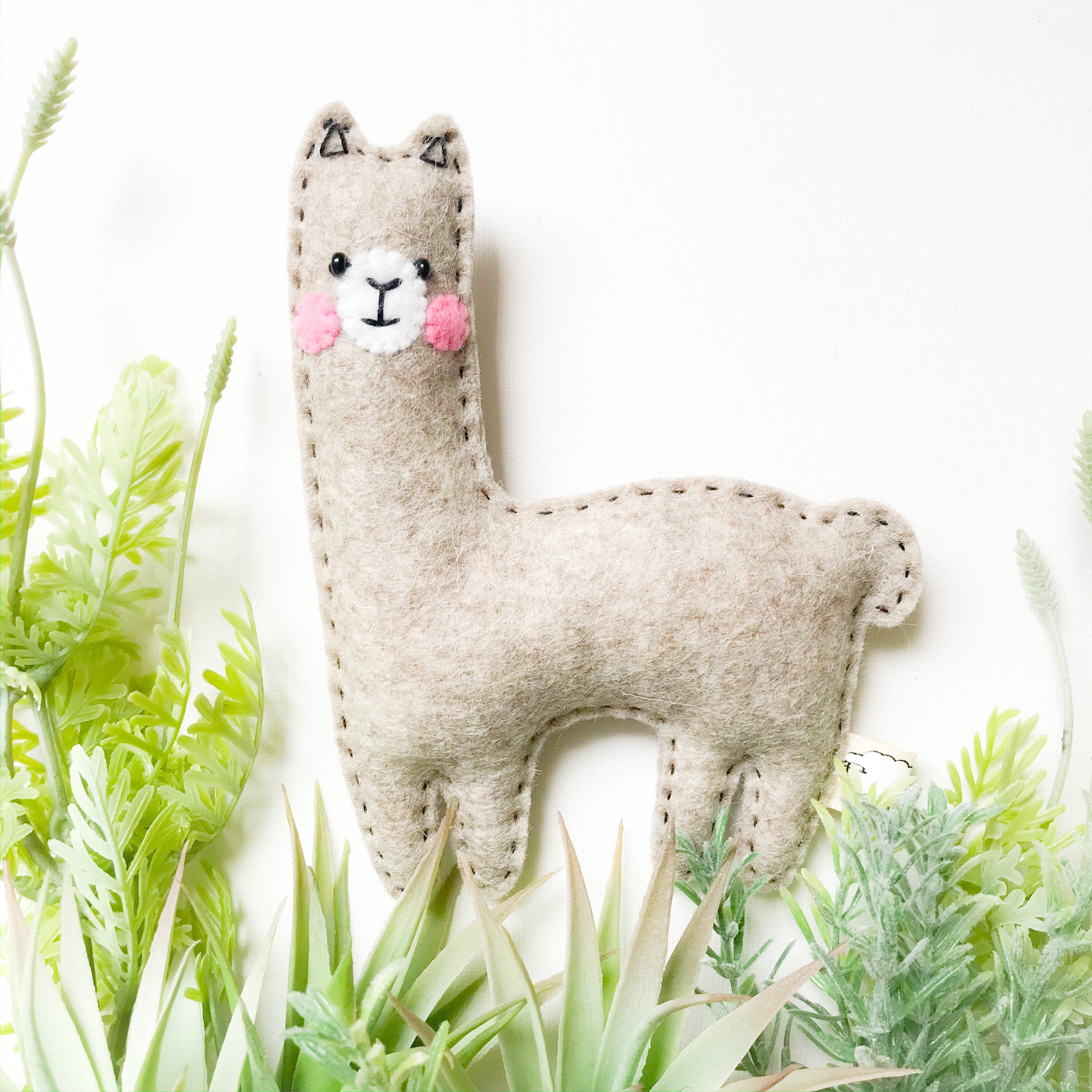 Llama sewing pattern photo tutorial PDF sewing pattern felt | Etsy