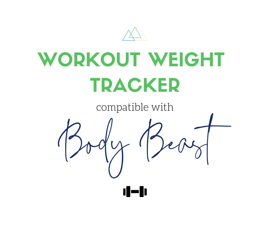 Weight Tracker Excel Compatible With Body Beast - Etsy