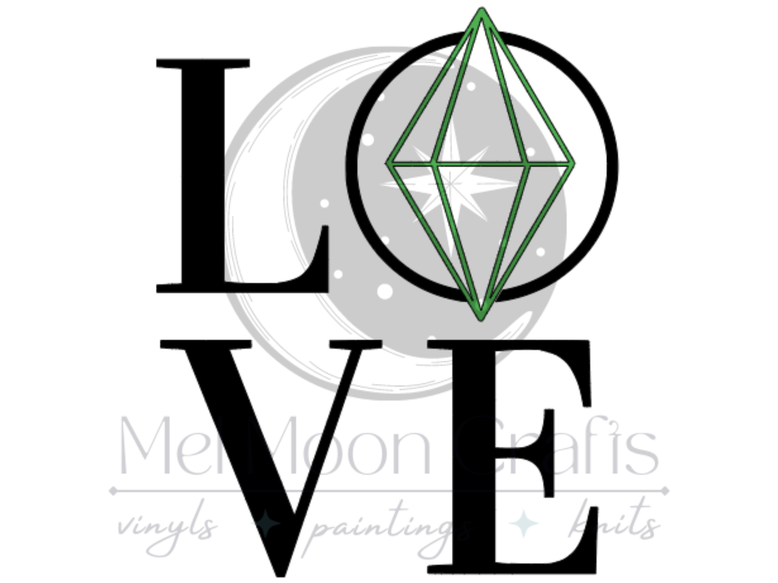 Love Sims Plumbob Vinyl Decal: Multi Color Car, Water Bottle, Laptop ...
