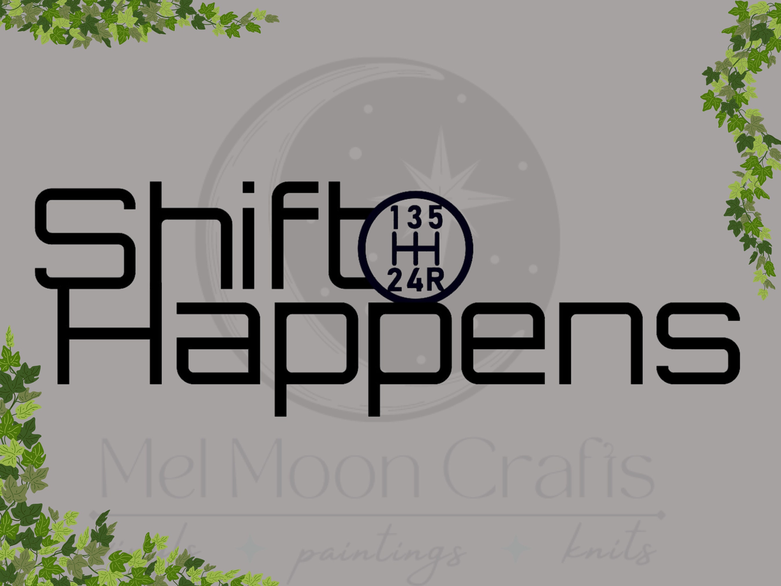 Shift Happens 5 Speed Vinyl Decal for Cars, Trucks, Water Bottles ...