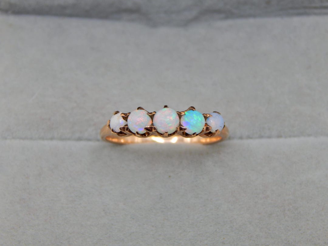 Antique Multi-stone Opal Ring - Etsy
