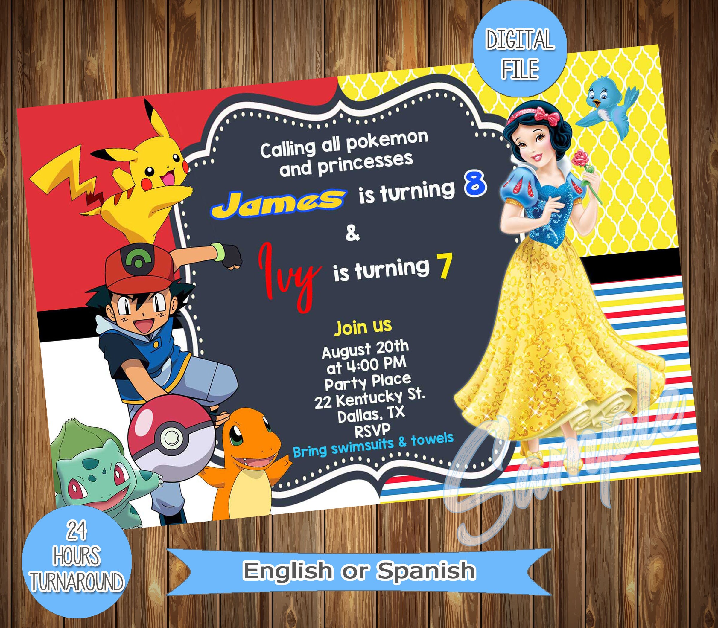Sibling Invitation, Twins Invite, Invitacion Para Niño Y Niña, Sibling ...