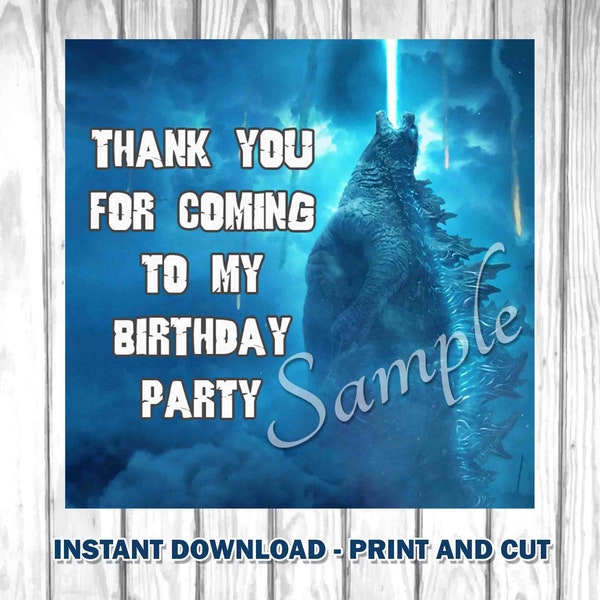 Godzilla Printables - Etsy