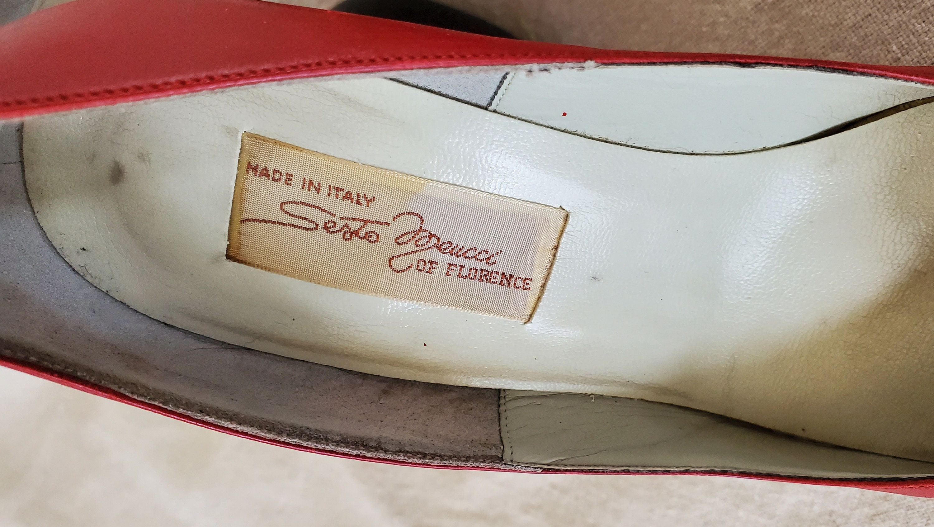 Sesto Mucci Ruby Red Vintage Heels-size 5 - Etsy