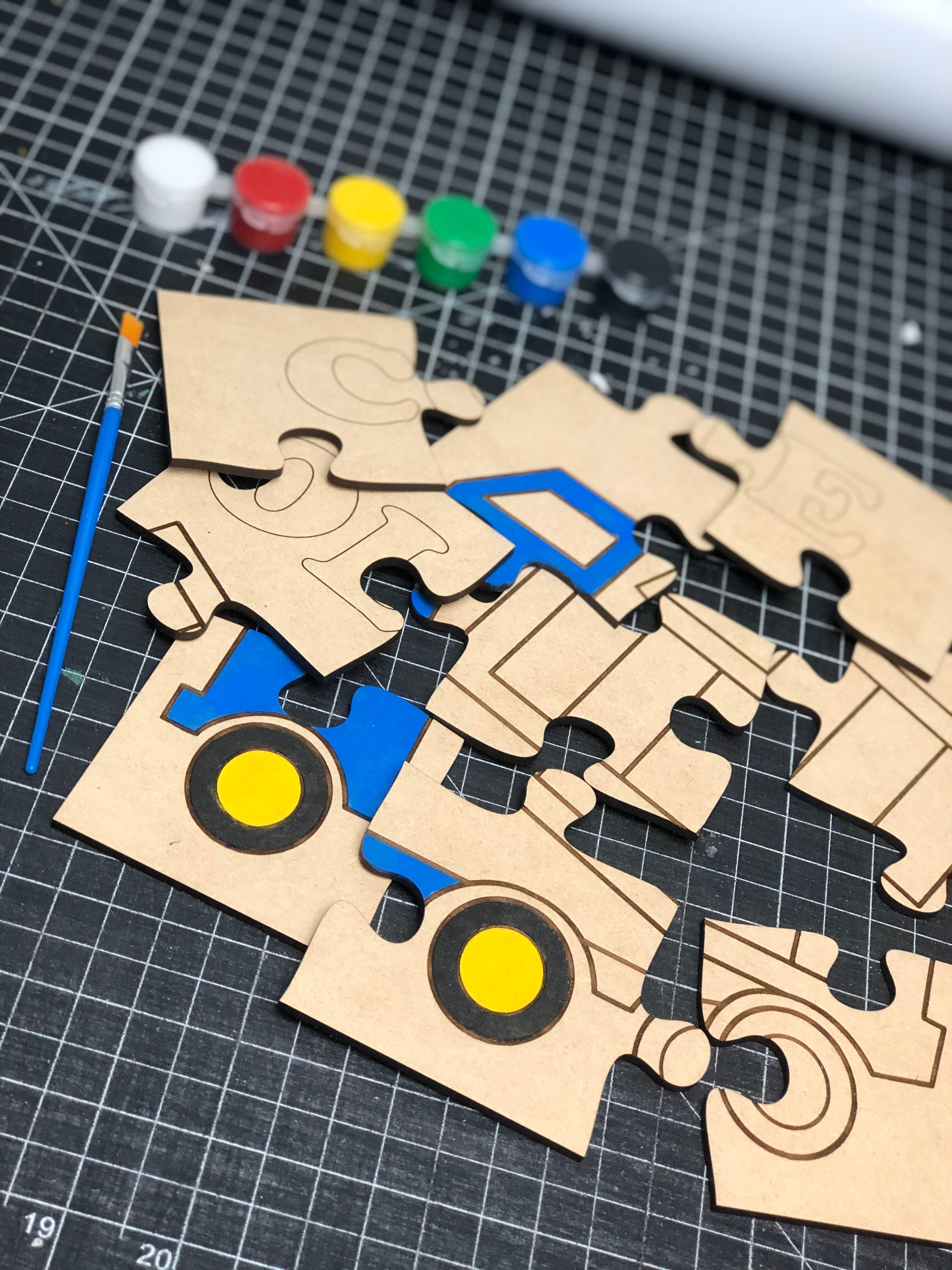 DIY Puzzle Paint Kit Personalized Puzzle Crafts for Kids DIY | Etsy